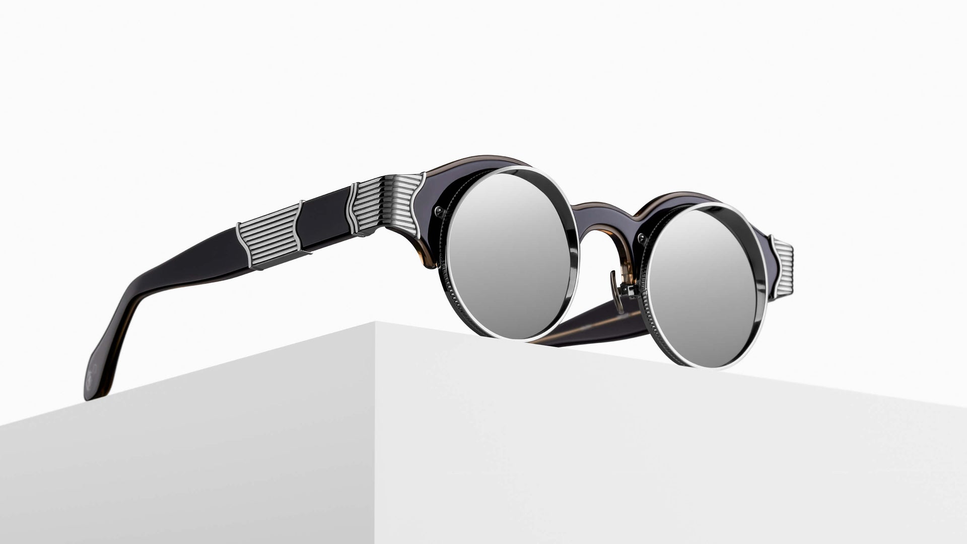 Matsuda Official | 10605H Round Sunglasses - Hand Made in Japan